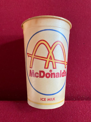 1960's, McDonald's, "Un-Used", Slash Logo (16oz) Shake Cup (Scarce ...
