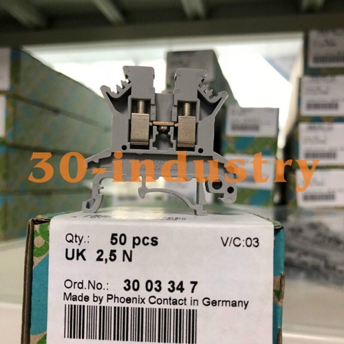 50PCS/Box NEW FOR PHOENIX UK 2,5 N - 3003347 Straight-through Terminal ...