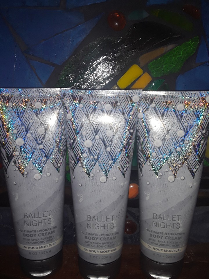 3x BATH & BODY WORKS BALLET NIGHTS ULTRA SHEA HYALURONIC CREAM LOTION ...