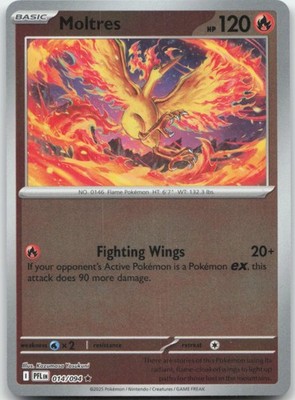 Moltres 014/094 Reverse Holo ME02: Phantasmal Flames Pokemon Card NM | eBay