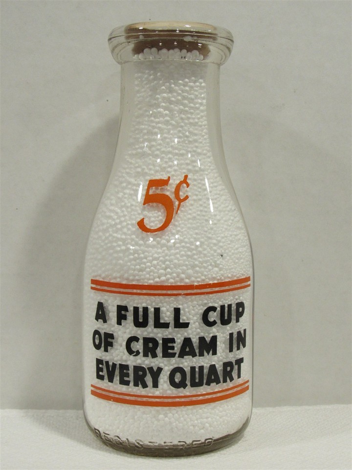 TRPP Milk Bottle Begeacres Dairy Begent Farm Ithaca NY TOMPKINS COUNTY ...