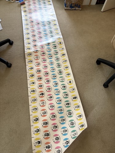 UNCUT SHEET 1976 MLB BASEBALL CARD DISCS 8 FEET LONG - 150 DISCS ROSE ...
