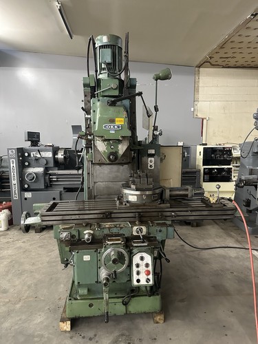 OKK MH-3P Horizontal Mill With Air Rotary Table- Video link in the ...