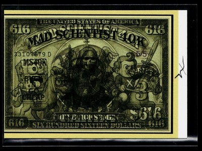 Mad Scientist KIDS 40K GPK Spoof REJECTED CHASE MONEY SIGNED Spongebob ...