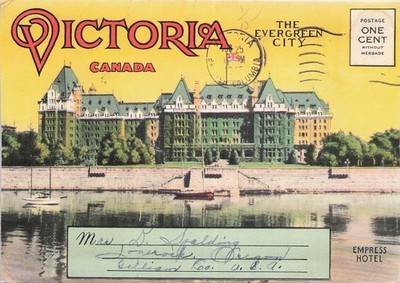 Souvenir Postcard Folder, Victoria Canada, c1940s | eBay