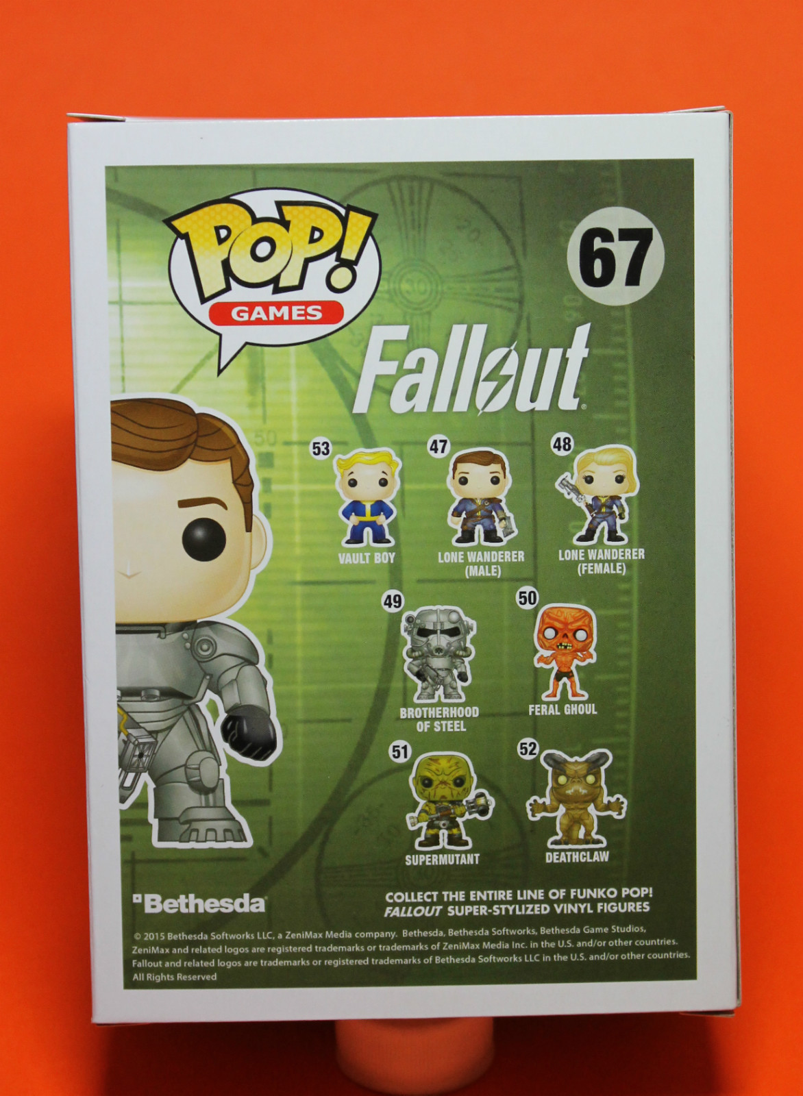 FUNKO POP GAMES FALLOUT #67 POWER ARMOR (UNMASKED) 2015 NYCC EXCLUSIVE ...