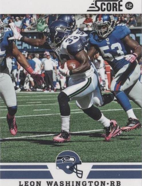 2012 Score - Leon Washington #102 Glossy for sale online | eBay