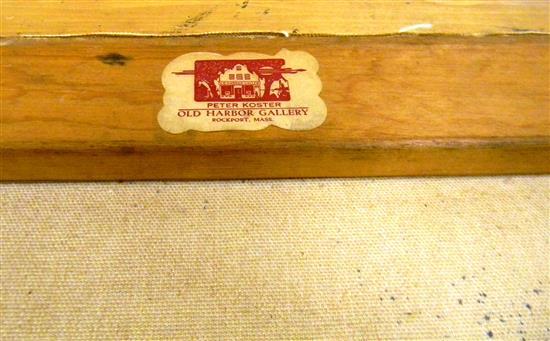 PETER KOSTER (AMERICAN, 1891-1978) CLEARING AFTER STORM ROCKPORT MA ...