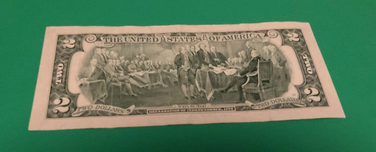 low serial 2 dollar bill w some wear series 2003a | eBay