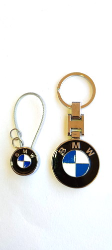 Vintage 2 BMW Car Key Medal Key Chain 3D Logo Solid Metal For BMW Fans ...