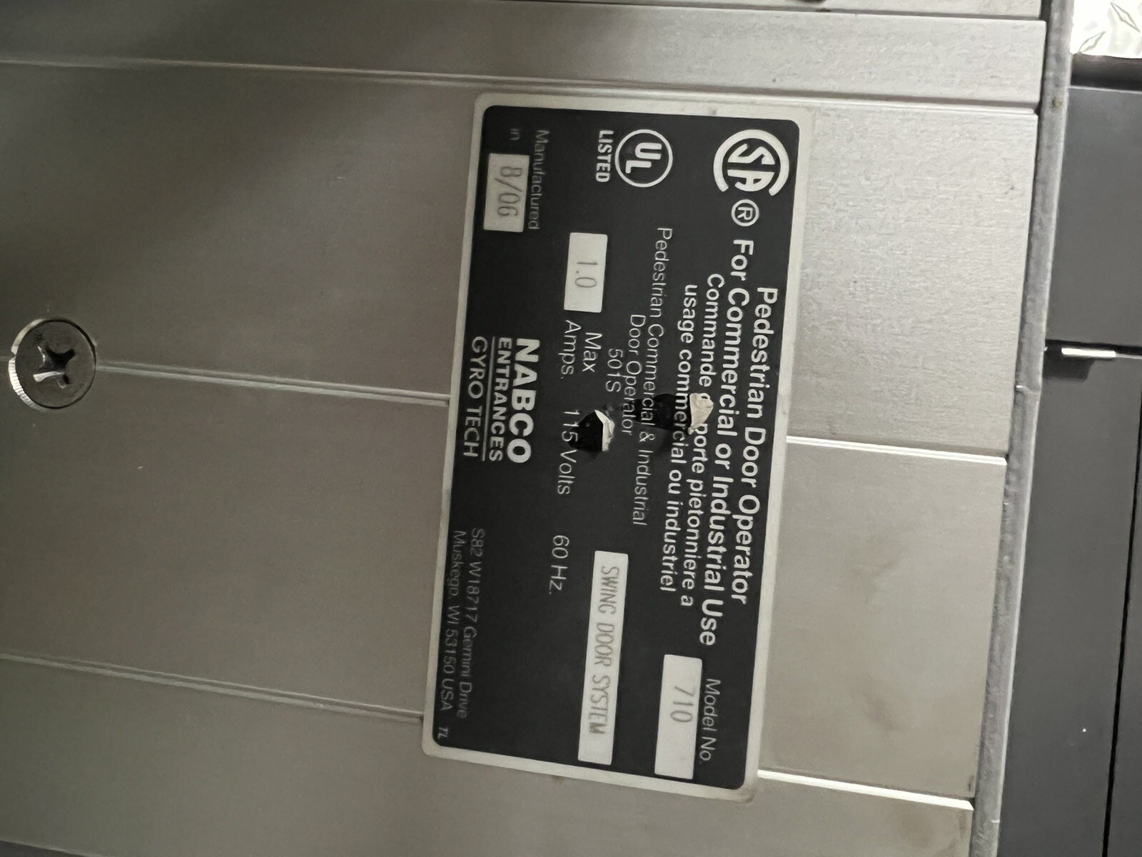 Nabco Entrances Gyro Tech | eBay