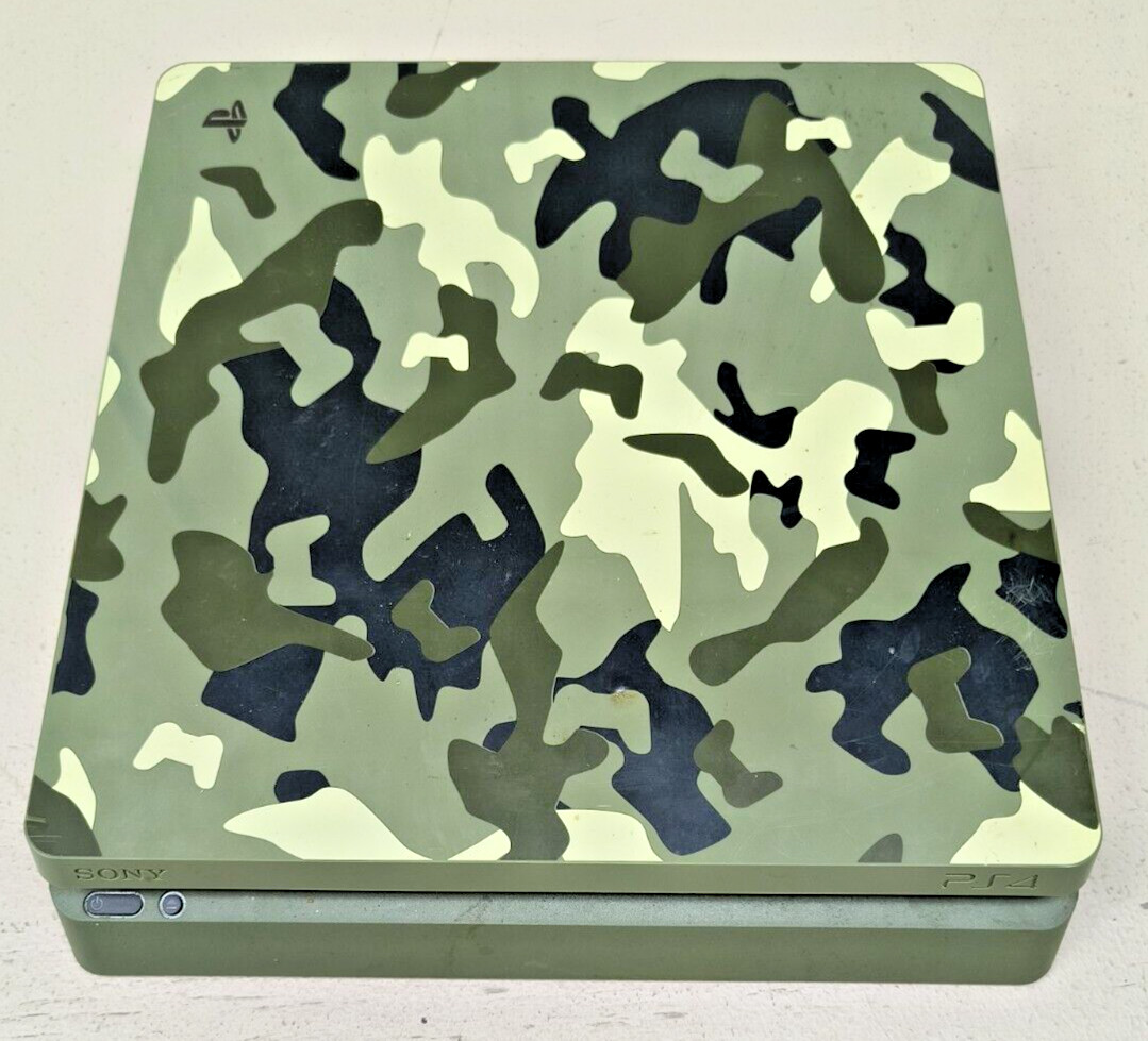 Sony Playstation 4 PS4 Slim Console Green Camo No Cord or Controller ...
