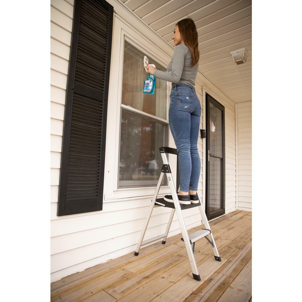 Easy Reach by Gorilla Ladders Ladder. 2-Step Aluminum Ultra-Light Step ...