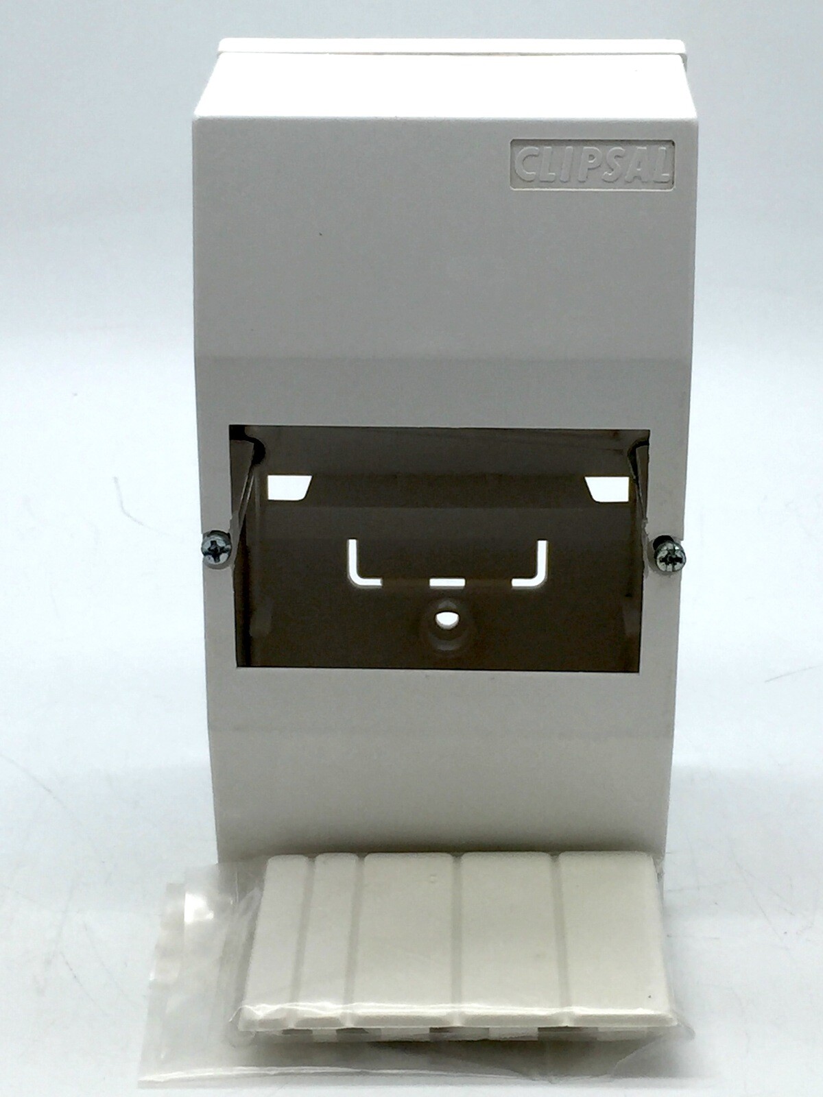 Clipsal 4CC4 Surface Mount Switchboard Enclosure 4 Module Plastic White ...