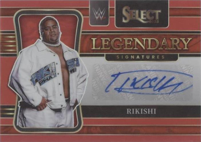 2022 Panini Select WWE - Legendary Signatures Rikishi #LS-RKI Red Prizm ...