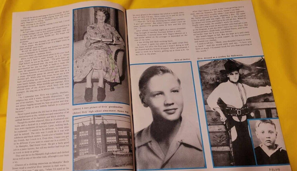 VINTAGE VERY RARE Elvis Presley "Beginning As told by Elvis Over 20 ...