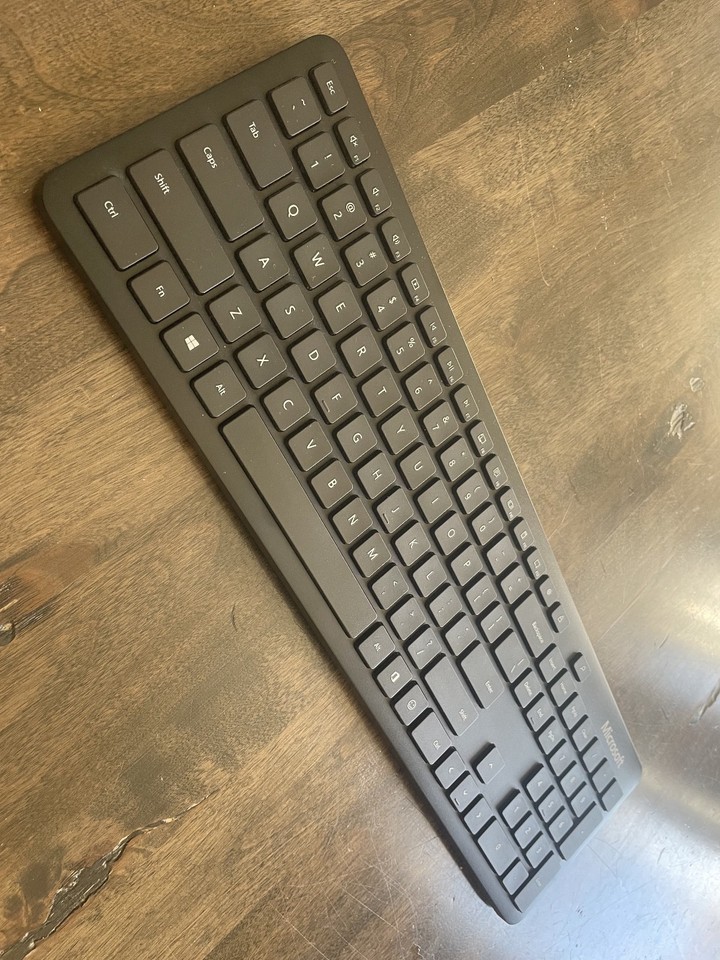 Microsoft Bluetooth Keyboard - Black - Model: 1898 Wireless- Emoji Key ...