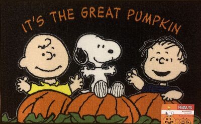 Peanuts Snoopy Fall Halloween Great Pumpkin Accent Rug Kitchen Bath ...