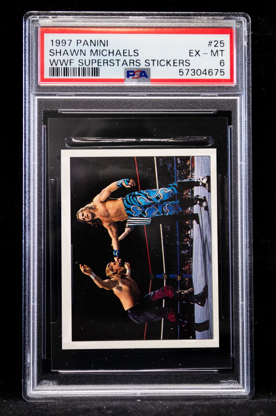 1997 Panini WWF Superstars Stickers Shawn Michaels #25 PSA 6 WWE AEW | eBay