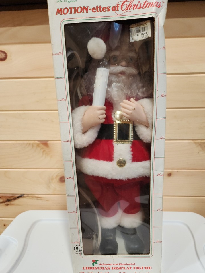 Vtg Telco Motionettes of Christmas 24" Santa Claus Animated ...