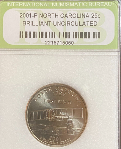 2001-P North Carolina State Quarter BU - Slabbed 5/13 - Combined ...