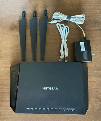 Netgear Nighthawk AC1750 Smart Wi-Fi Wireless Router R6700v2 + Power ...