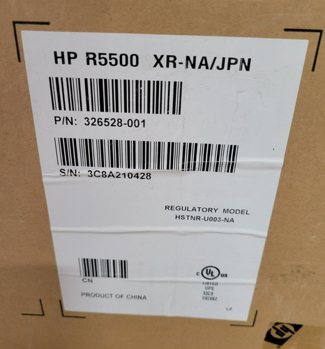 NEW UPS HP R5500 XR NA/JPN PN 326528-001 HSTNR-U003-NA AF426A 5000KVA ...