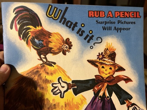 Vintage Children’s What is it? Rub A Pencil Surprise pictures Will ...