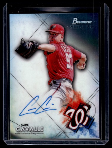Cade Cavalli 2021 Bowman Sterling Autograph Auto Card #BSPA-CC | eBay