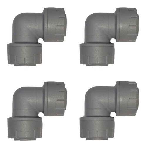 15mm Polyplumb Elbows PB115 Push-Fit Plastic Polypipe Plumbing Fittings ...