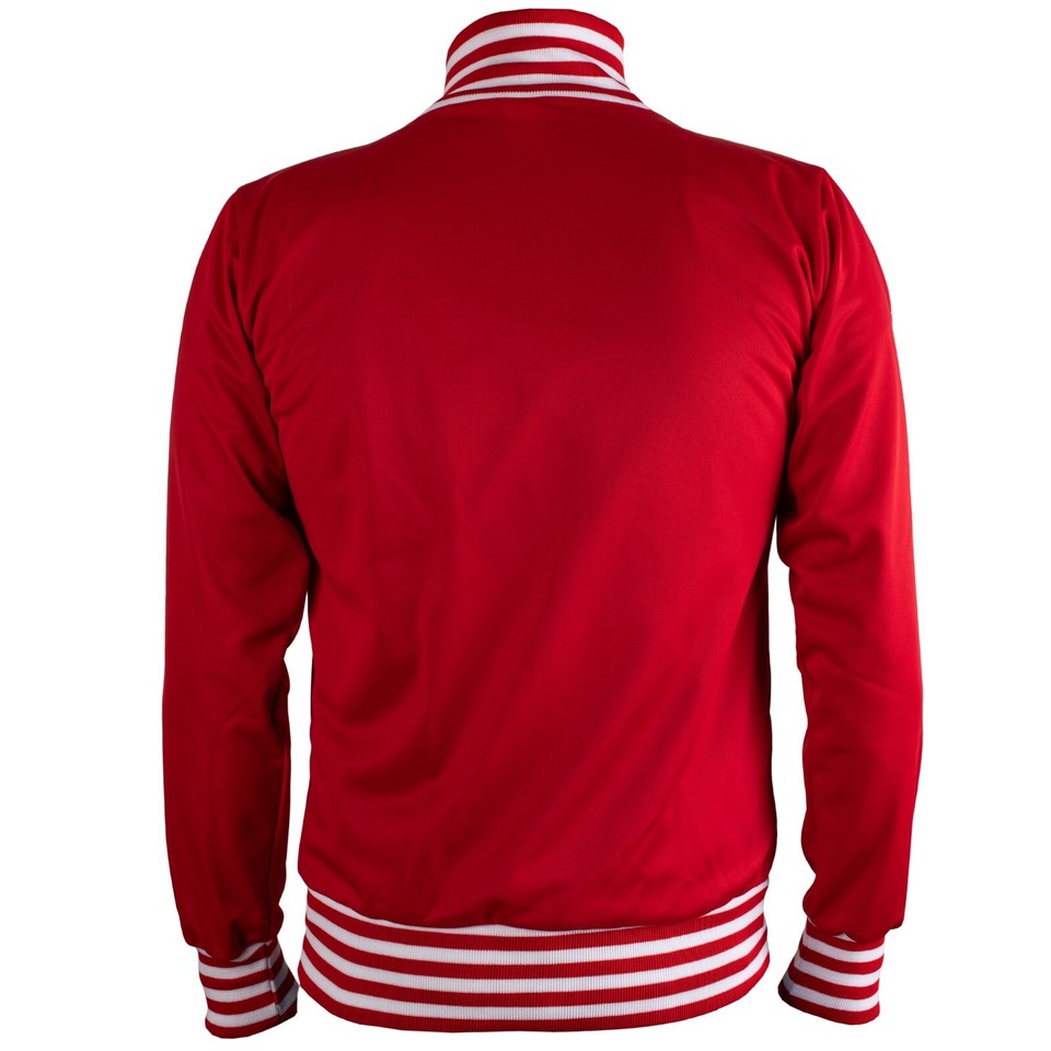 Classic Poland Polska Retro Football Red Jacket Zipped Men's Vintage ...