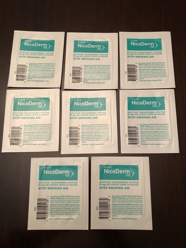 NicoDerm CQ Step 1 Stop Smoking Patches ONE WEEK supply EXP 12/26 ...