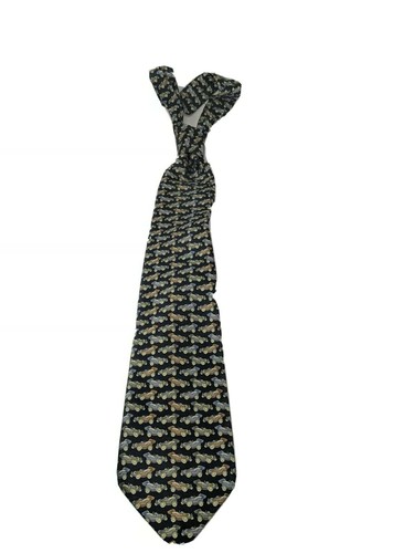 Nadia Roden Handmade Neck Tie With Old Fashioned Race Car Pattern | eBay