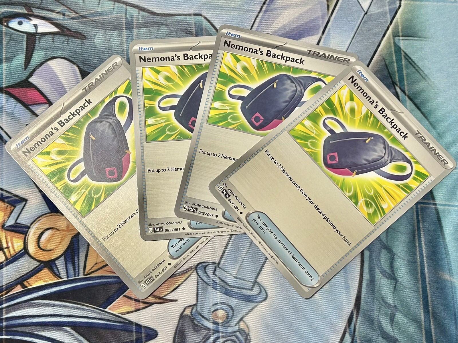 4x Nemona's Backpack PLAYSET - Paldean Fates 083/091 | eBay