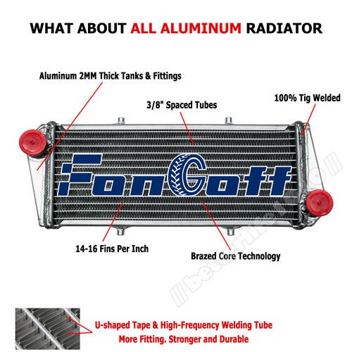 Aluminium Radiator For Ultralight Rotax 914 912 912i UL 4-STROKE ENGINE ...