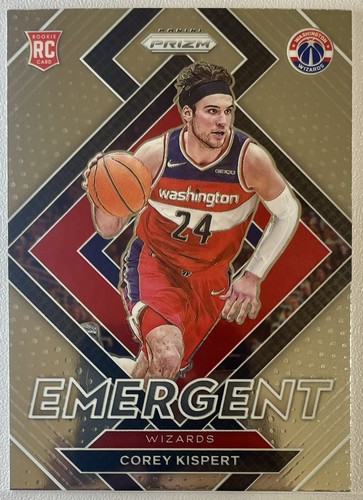 2021-22 Panini Prizm Basketball Emergent Corey Kispert Rookie #10 NBA ...