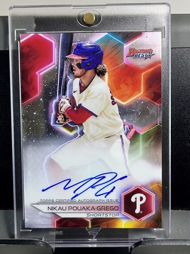 2023 Bowman's Best - Best of 2023 Autographs Nikau Pouaka-Grego #B23-NP On Card | eBay