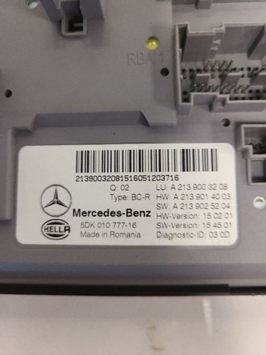 Chassis ECM 213 Type And Wagon Lamps Trunk Fits 17-18 MERCEDES E-CLASS 492214 | eBay