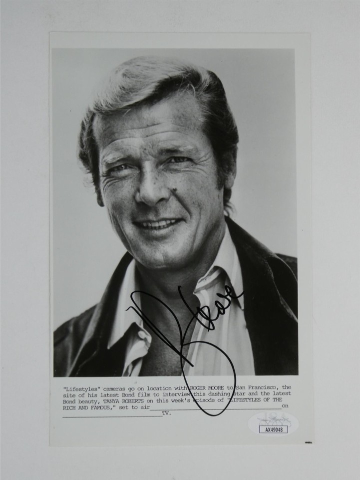 Roger Moore Signed 5x8 Promo Photo Lifestyles Of The Rich And Famous ...