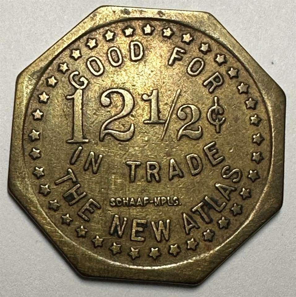 Montana, Columbus - c1905-15 T. P. Mulvihill, New Atlas Saloon 12 1/2c ...