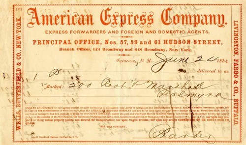 Adams Express Company - Receipt | eBay