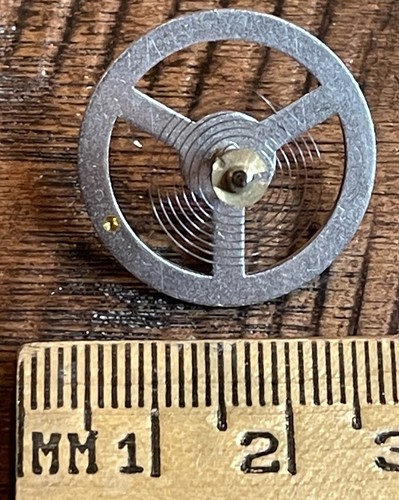 VINTAGE BRASS ALARM CLOCK BALANCE WHEEL/ HAIRSPRING : 22.87 mm ...