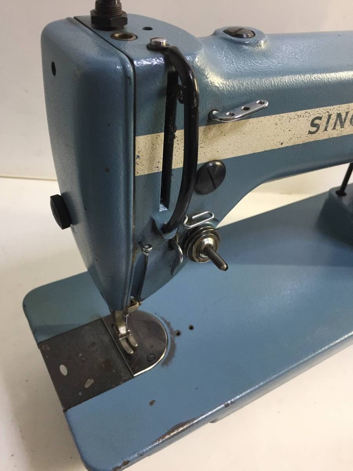 SINGER Blue Champions 120u Industrial Sewing Machine Retro Vintage from ...