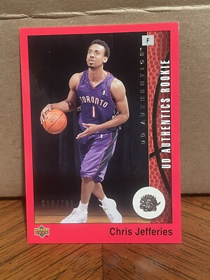 2002-03 UD Authentics Raptors #107 Chris Jefferies Rookie /799 367 | eBay