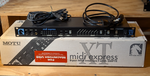 MOTU Midi Express XT Rack MIDI Interface w/USB + Orig Box, Manual ...