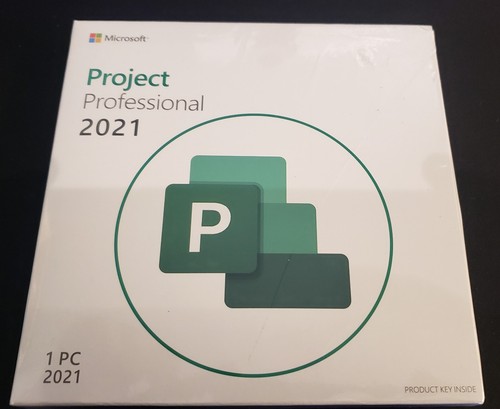 Microsoft Project 2021 Professional 1 User 1 PC - Retail Box New | eBay