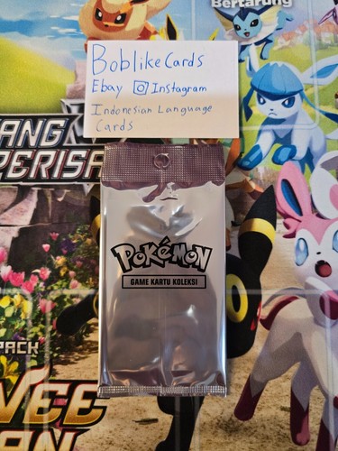 Pokemon TCG Indonesia KFC promo sealed pack (Charizard, Pikachu, Eevee ...