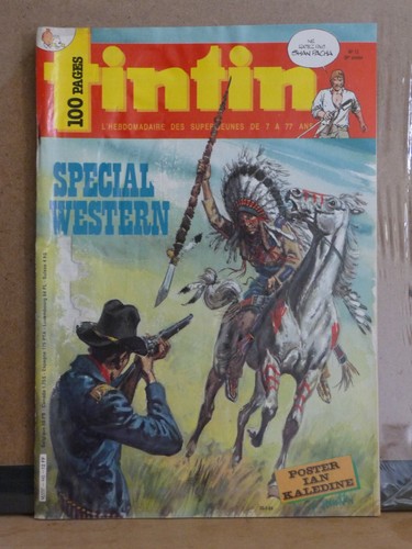 JOURNAL DE TINTIN EB 12 EF 445 - 20 mars 1984 Funcken Spécial western ...