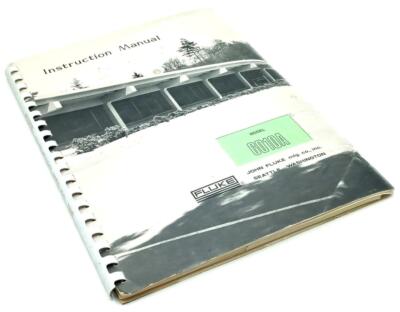 Fluke Model 6010A Synthesized Signal Generator Instruction Manual | eBay