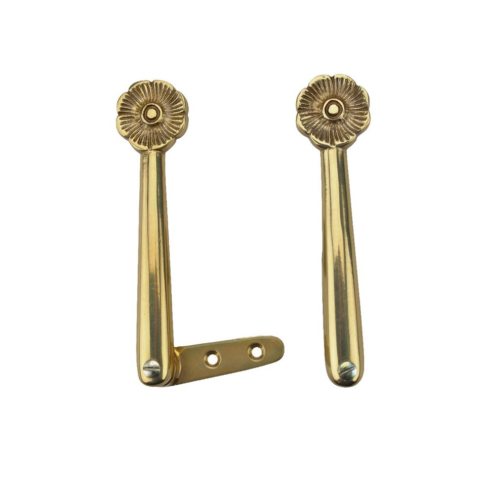 Stair Carpet Runner Holder Clips Floral Design Solid Cast Brass PVD ...